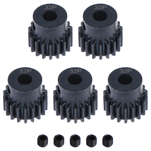 Rocket RC 32P Bundle Pack Hardened Steel Pinion Gear 13T-17T 5mm Bore ...