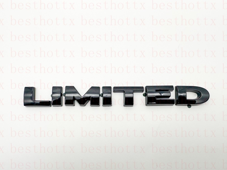 Gloss Black Limited MAX Overlay Letters Emblem FIT 2018-2024 Ford ...