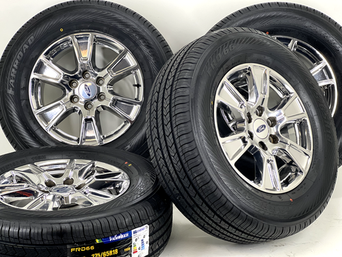 18" Inch OEM Chrome Ford F150 CHROME PVD RIMS USED SET 4 RIMS WHEELS ...