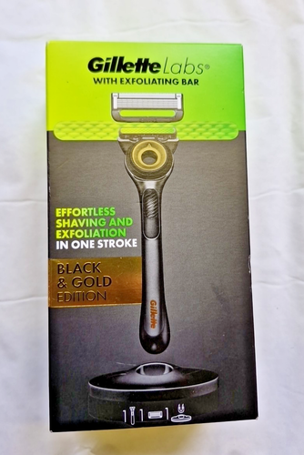 Gillette Labs Men's Razor Black & Gold Edition Exfoliating Bar ...
