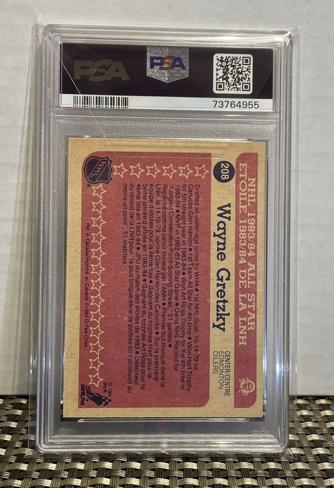 1984 O-Pee-Chee Hockey WAYNE GRETZKY All Star #154 - PSA 6 | eBay