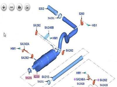 LC2Z5230C MUFFLER ASSY FRONT RH-REAR 2021-2024 E350 Ford Truck | eBay