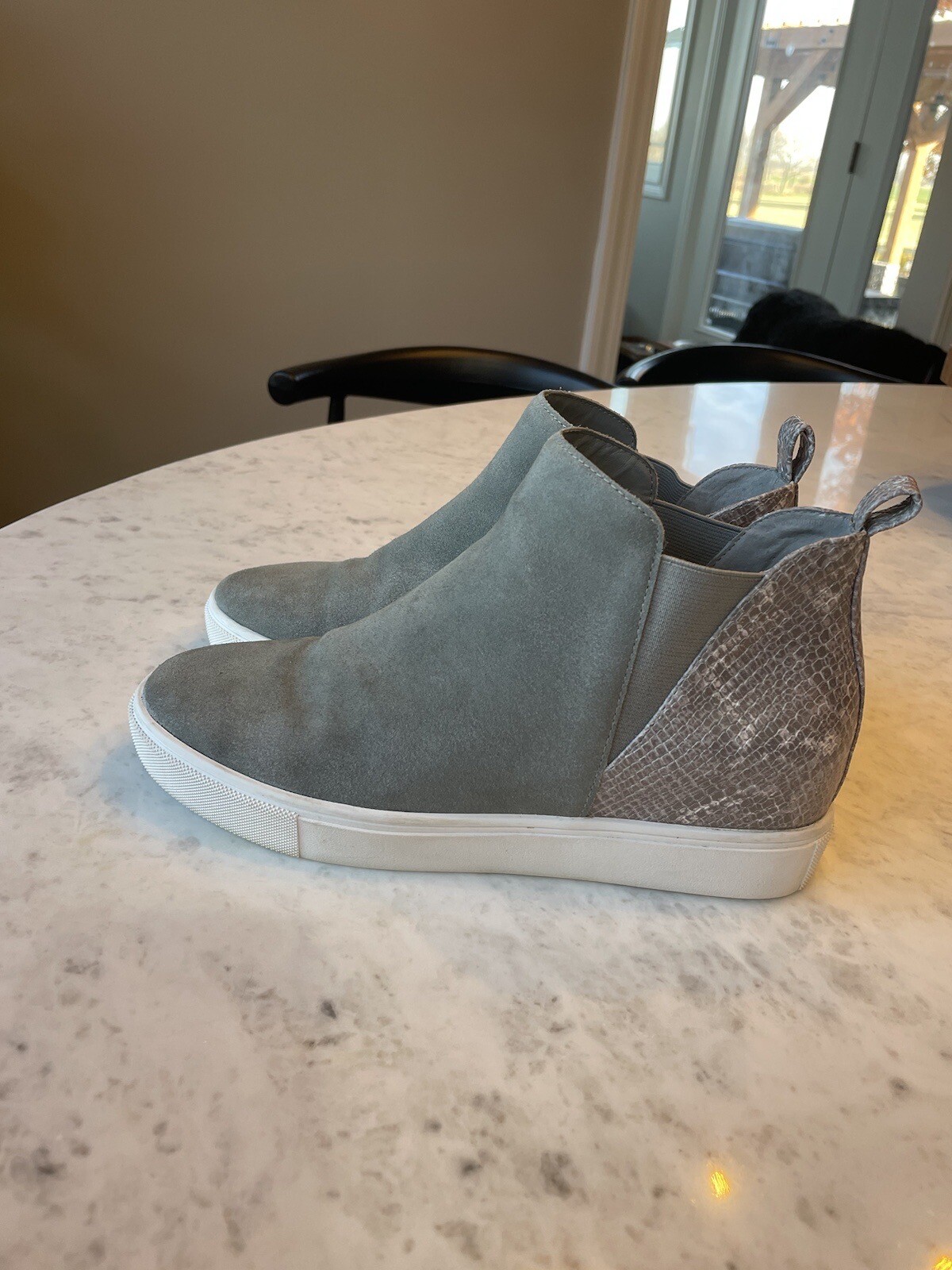 Steve Madden Women's Wedge High Top Sneaker Size 8.5M Cayden Gray ...