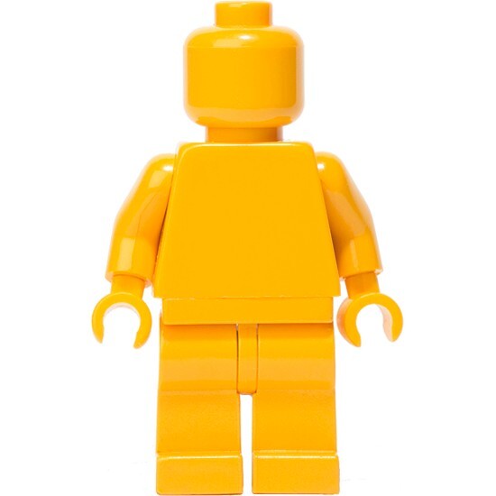 LEGO Bright Light Orange MONOFIG (Monochrome Minifigure) | eBay