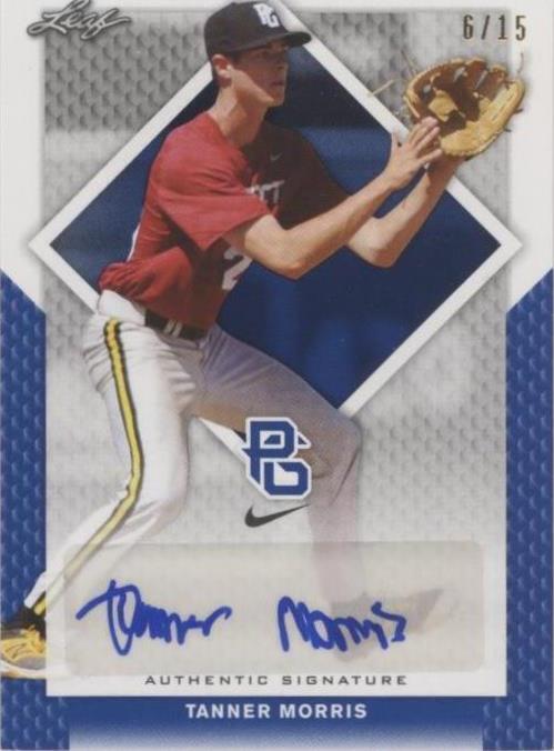 2016 Leaf Perfect Game National Showcase - Tanner Morris #BA-181 Blue ...