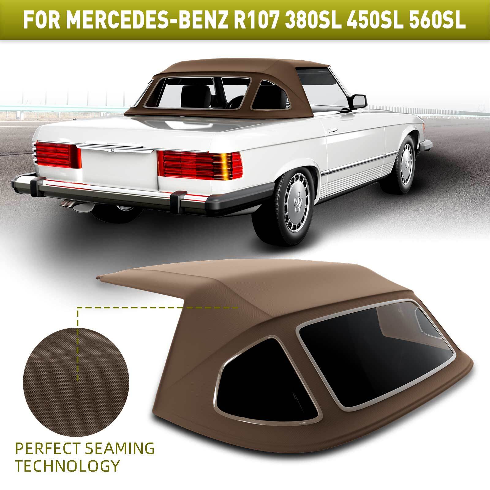 Convertible Soft Top for Mercedes-Benz R107 380SL 1981-1985 450SL 560SL ...