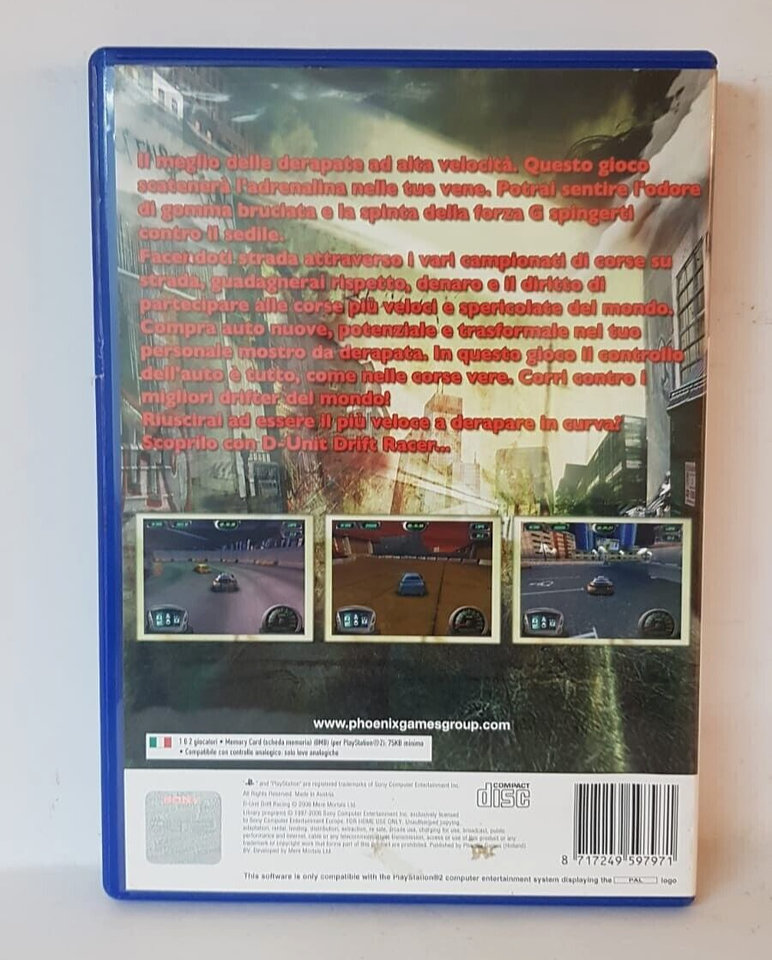 D-Unit Drift Racing - PLAYSTATION 2 PS2 | eBay Australia