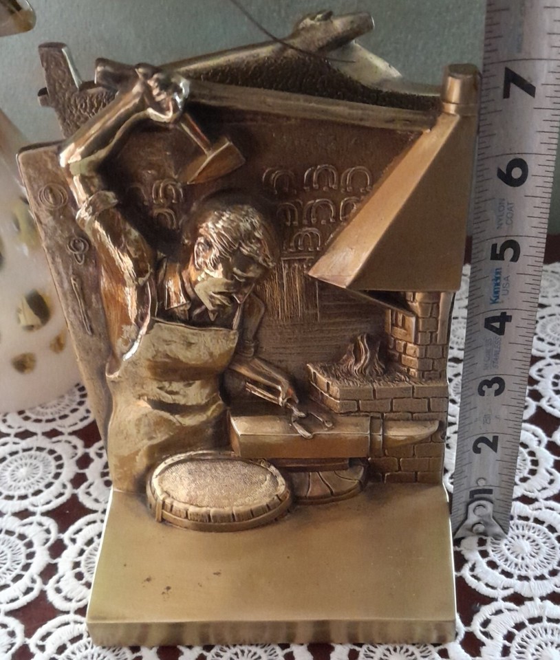 Blacksmith Fire Forged Iron Anvil Tool Man Art Statue Sculpture ...