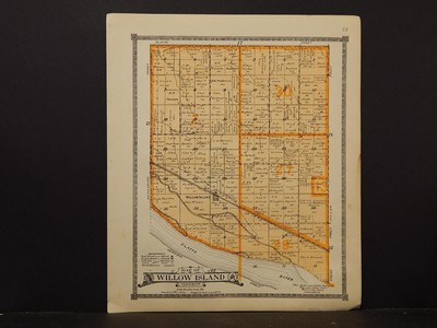 Nebraska, Dawson County Map, Willow Island Township, 1919 K5#76 | eBay