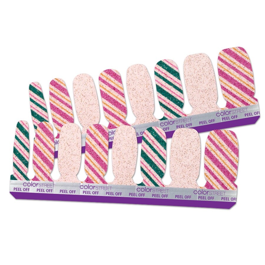 ☃️🎄HOLIDAYS Color Street Christmas 100% Nail Polish Strip Glitter ...