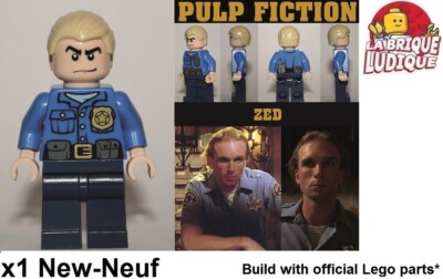 LEGO Figürchen Custom Pulp Fiction Zed Polizist By La Lego Playful Neu ...