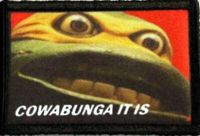 Cowabunga IT IS Morale Patch Tactical Military USA | eBay