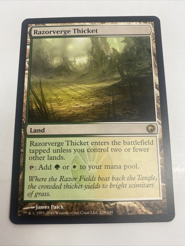 Razorverge Thicket - Scars of Mirrodin Colorless - Magic The Gathering ...