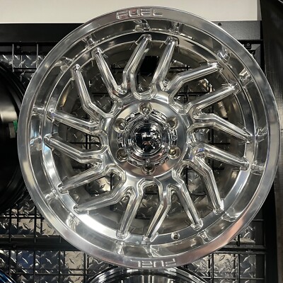 4 Fuel D809 Hurricane 20" Polished Milled 20x9 5X139.7 Wheels Rims 5 ...