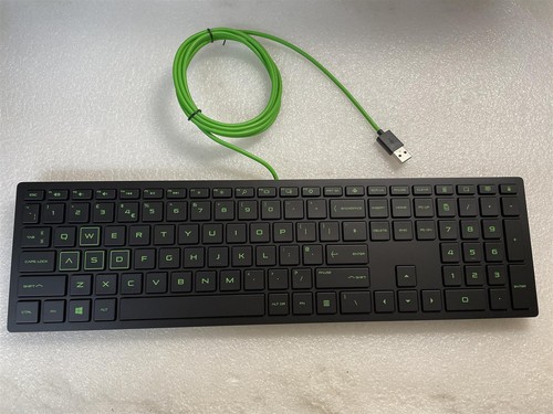 HP Pavilion Gaming L20803-031 UK English Green USB Wired Keyboard TPC ...