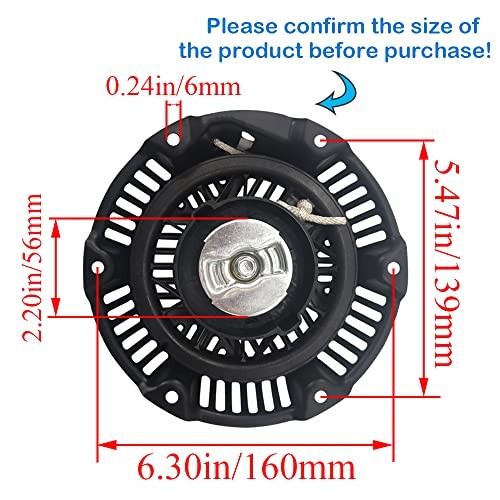 590607 Recoil Starter Assembly for Briggs Stratton 163cc 208cc 797276 ...