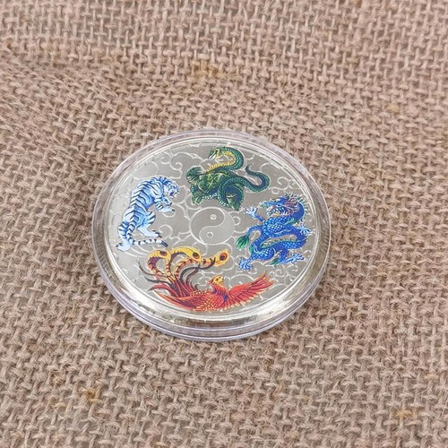 1PCS Ancient Mythical Creatures Lucky Coin Lottery Ticket Scratcher ...