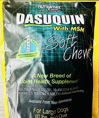 Dasuquin MSM Joint Health Supplement Soft Chews For LARGE Dogs 84ct Exp ...