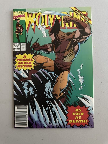 Wolverine #44 Marvel Comics 1991 AS COLD AS DEATH ! NEWSSTAND Hi-Grade ...