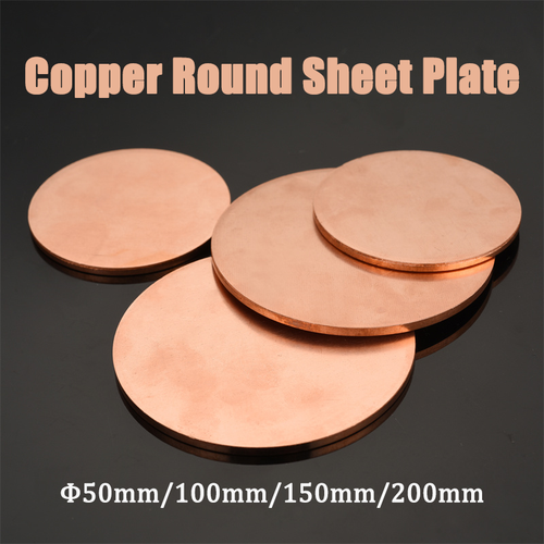 Solid Pure Copper Round Sheet Plate Discs Solid Piece Φ50mm/100mm/150mm ...