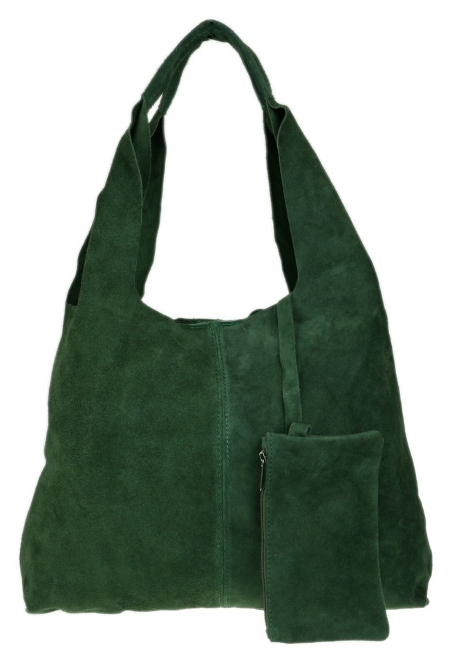 Genuine Suede Leather Tote Plain Open Shoulder Bag Slouch Large Handbag ...