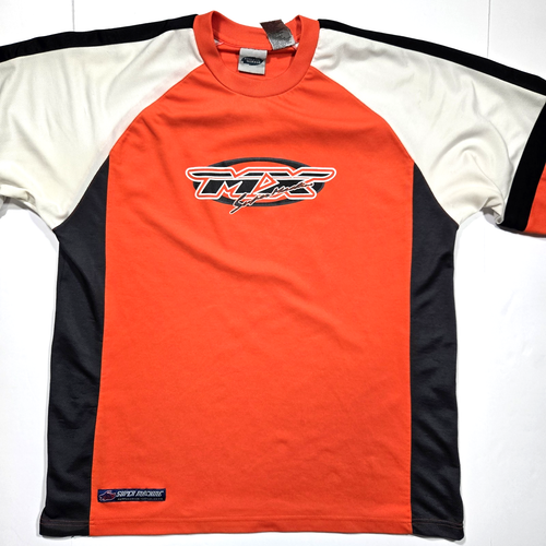 Athletic Works MX Motocross Super Machine Jersey 90s Y2K SZ L Rare VTG ...