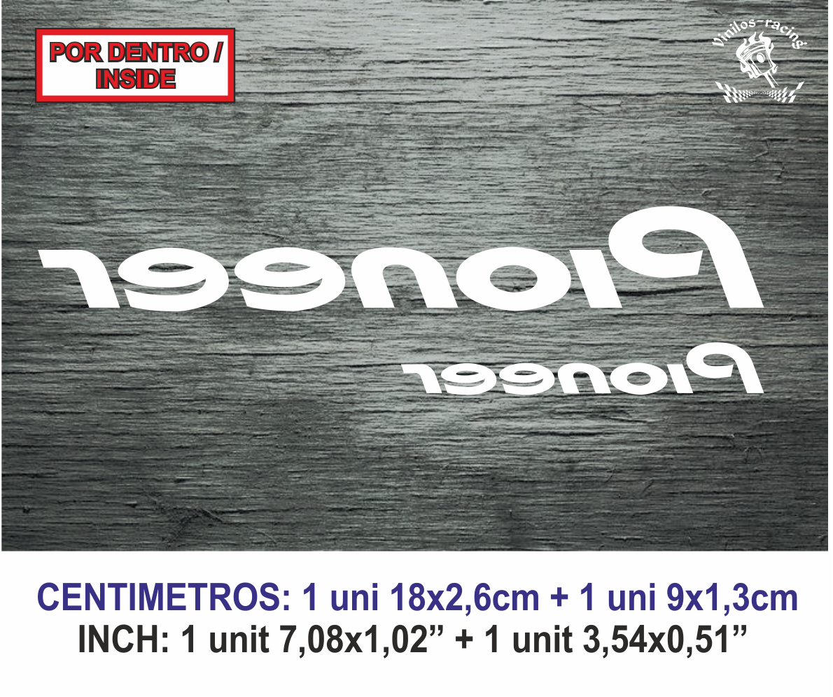 Sticker Vinilo Decal Vinyl Aufkleber Adesivi Autocollant Pioneer Music ...