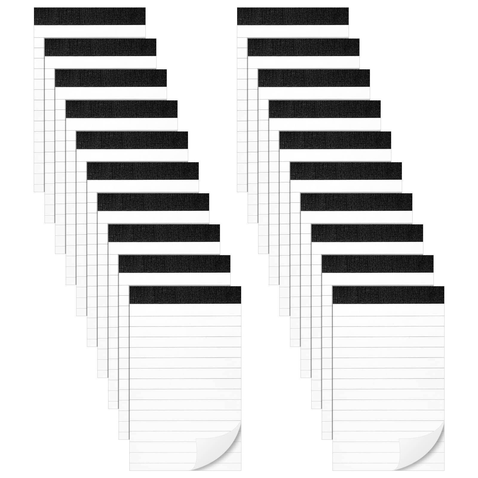 20 Pieces Small Note Pads Refills 3 x 5 Inch Memo Mini Notebook Lined ...