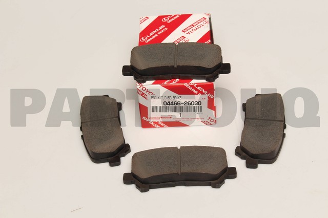 0446626030 Genuine Toyota Pad Kit Disc Brake 04466-26030 for sale ...