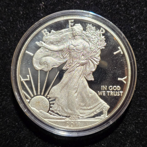 2011-W Proof American Silver Eagle Capsule Only Spotted | eBay