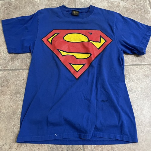 VTG changes 100% cotton blue Superman graphic Tee Mens Size L Single ...