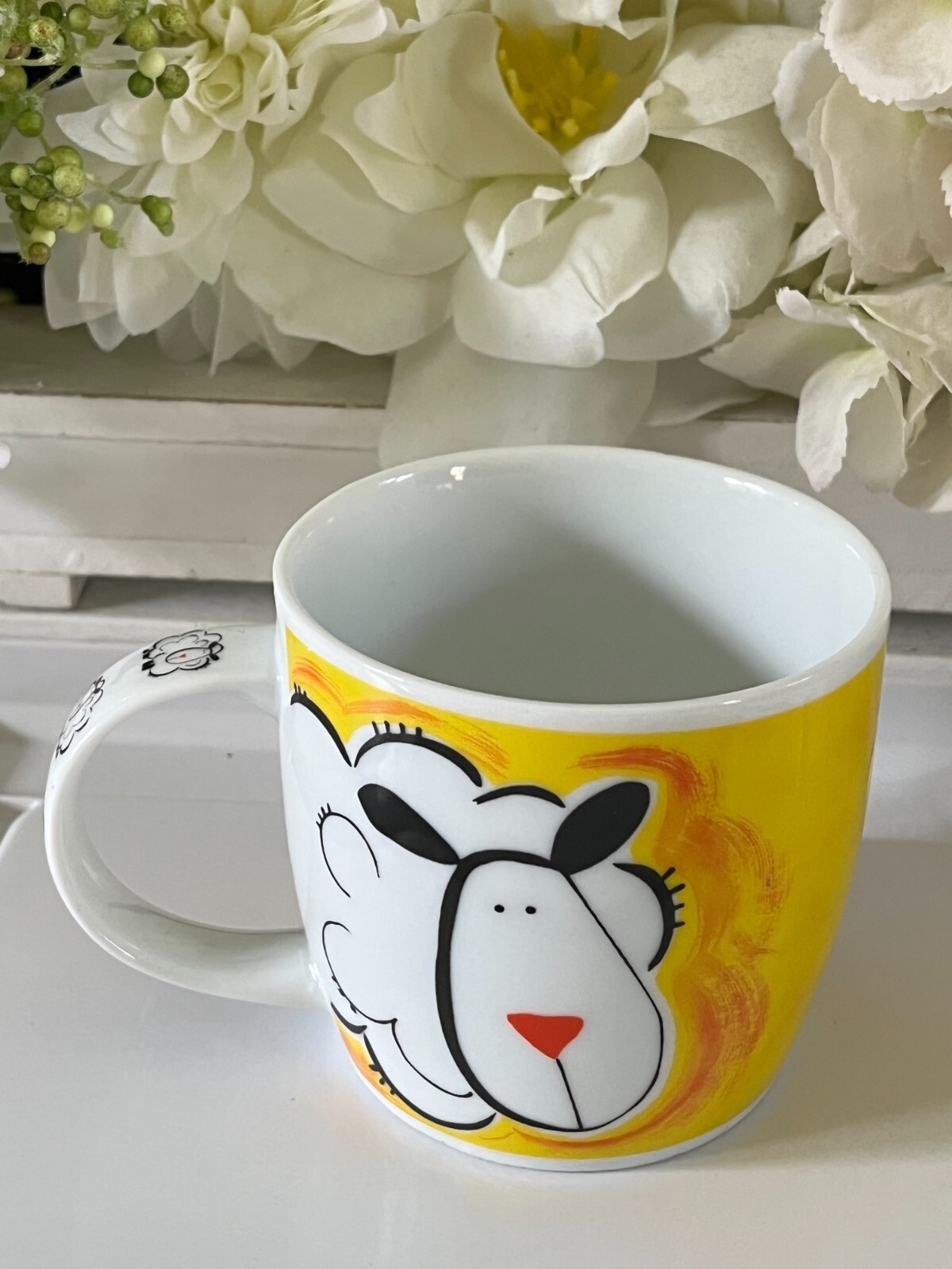 Sheep Porcelain Tea Coffee Cup Mug Gallery by Inhesion EUC Never Used ...