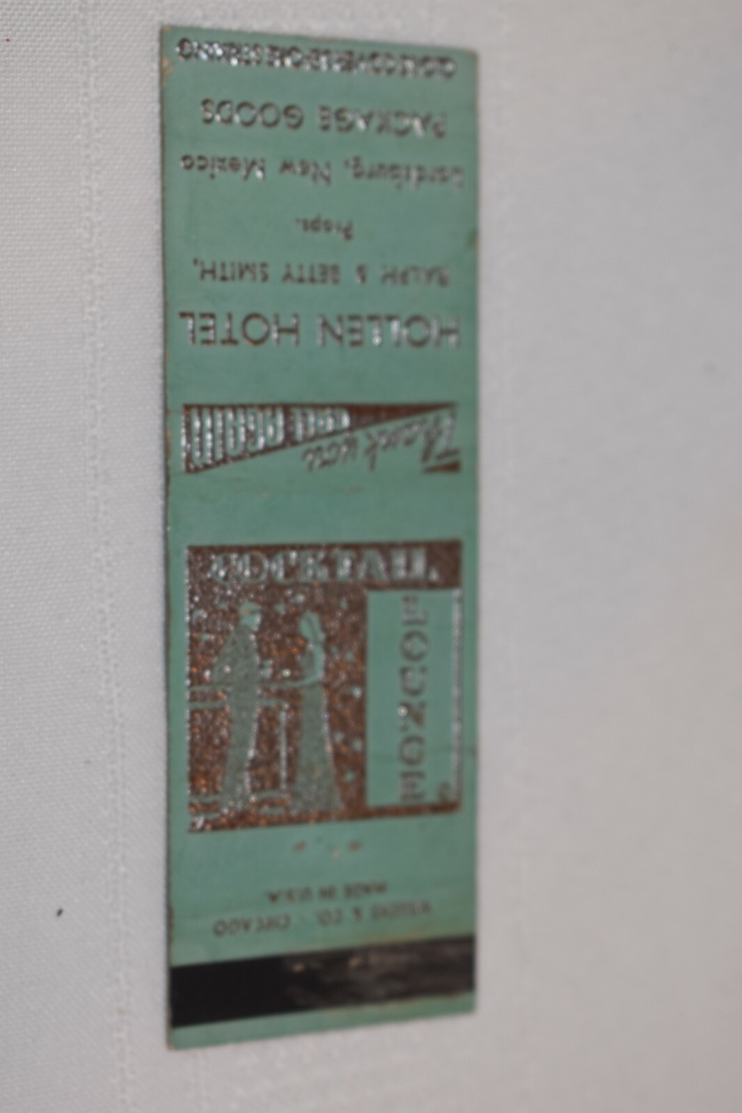 Hollen Hotel Lordsburg New Mexico 20 Strike Matchbook Cover | eBay