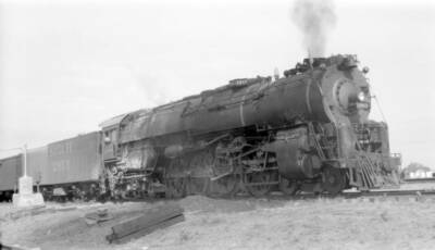 AT&SF Santa Fe Railroad locomotive engine No. 2913 type 4-8-4 OLD TRAIN ...