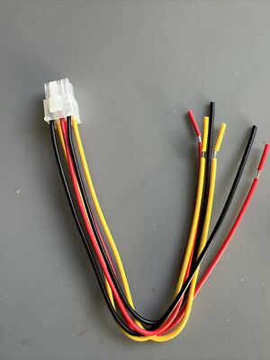 Rockford Fosgate Punch Amplifier 6-Pin Speaker Wire Harness Plug 45HD ...