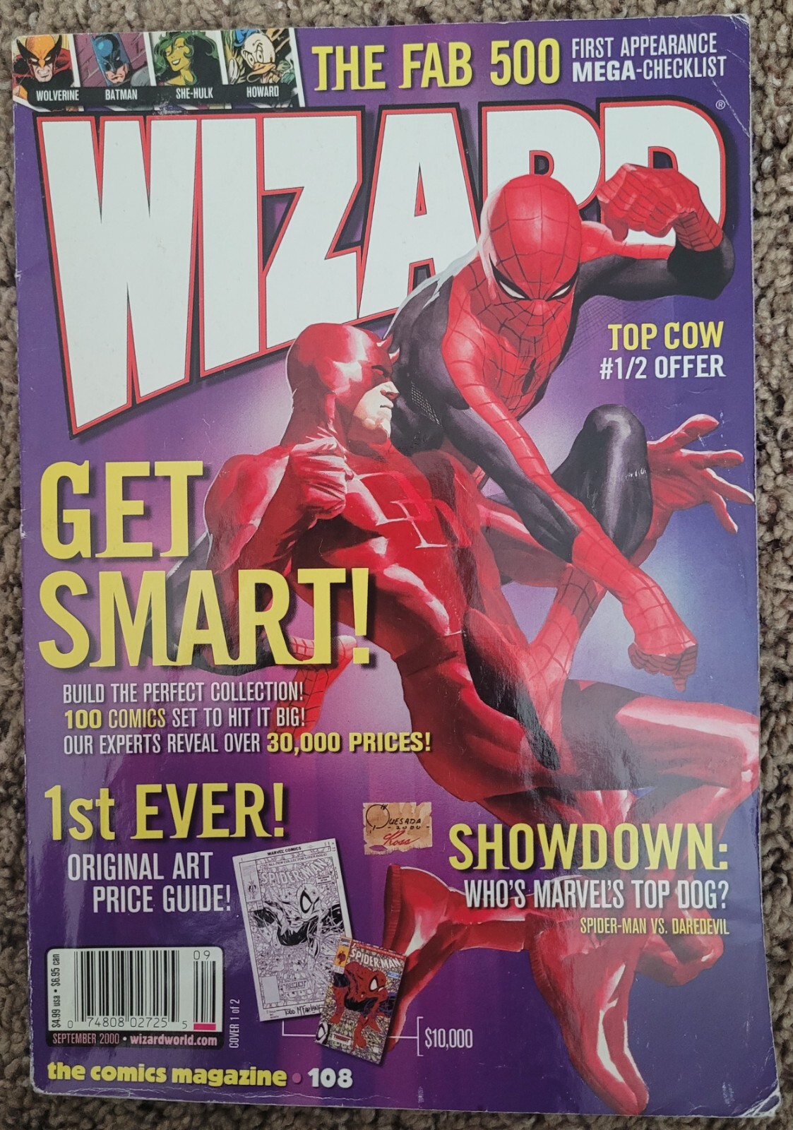 Wizard Magazine #108 Spider-Man Daredevil Variant Cover | eBay