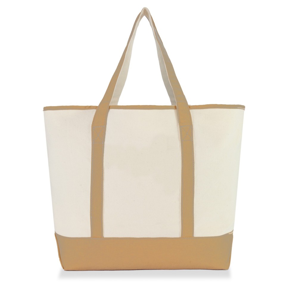 22" Extra Large Open Top Shopping Tote Grocery Bag with Outer Pocket | eBay