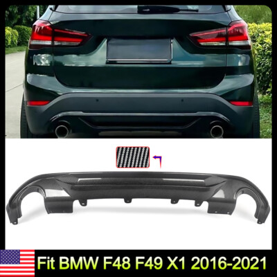 For BMW F48 F49 X1 xDrive28i 2016-21 Rear Bumper Diffuser Lip Carbon ...