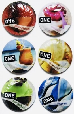 ONE Flavored condoms 6 flavors lubricated latex condoms Box Of 1000 | eBay