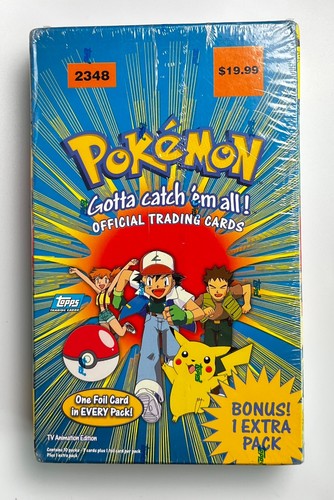 TOPPS 1999 Pokemon Cards SEALED BOX No. 2348 TV Animation Edition ...