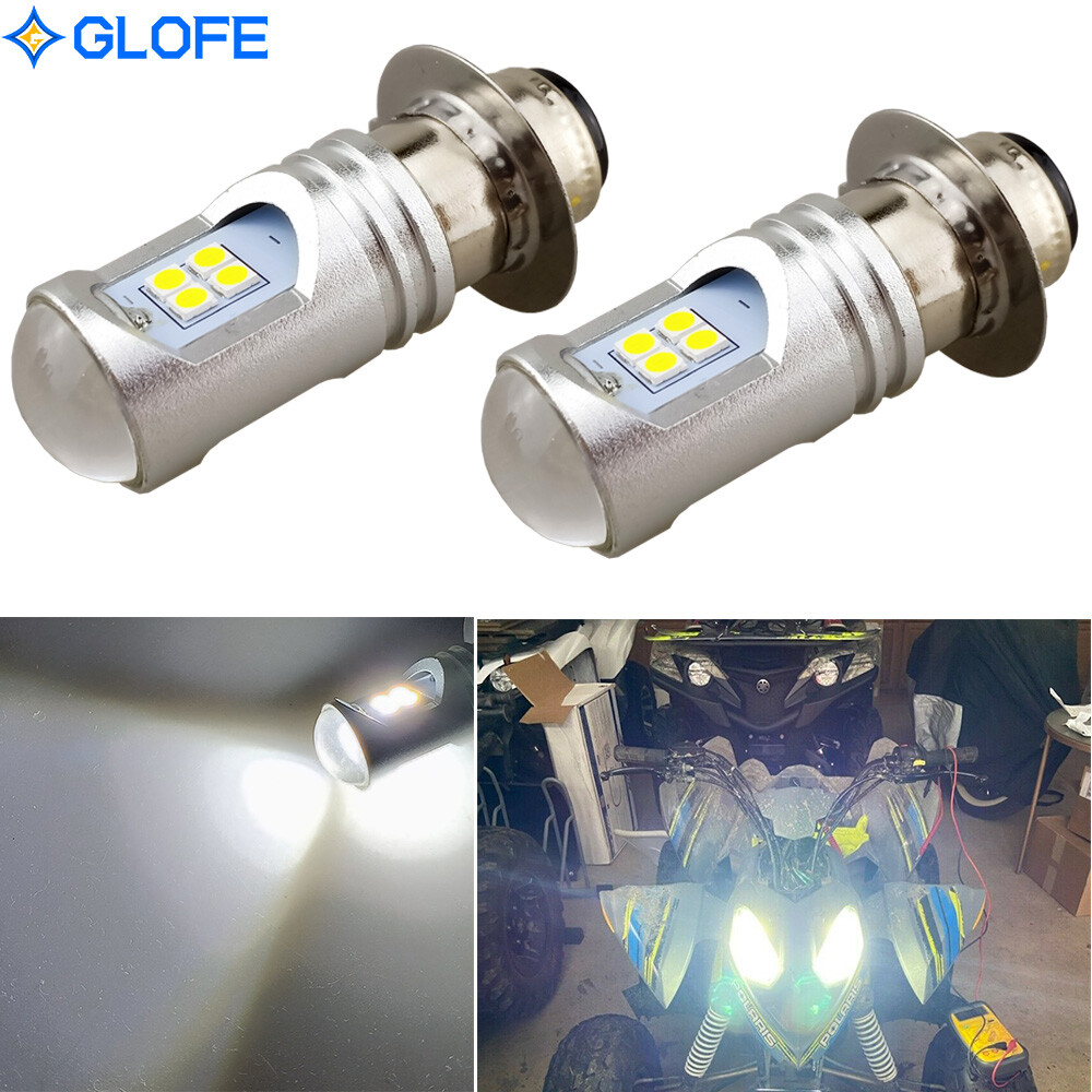 2 Bright White for LED Headlight Bulb for KUBOTA tractors 12V 35/35W ...