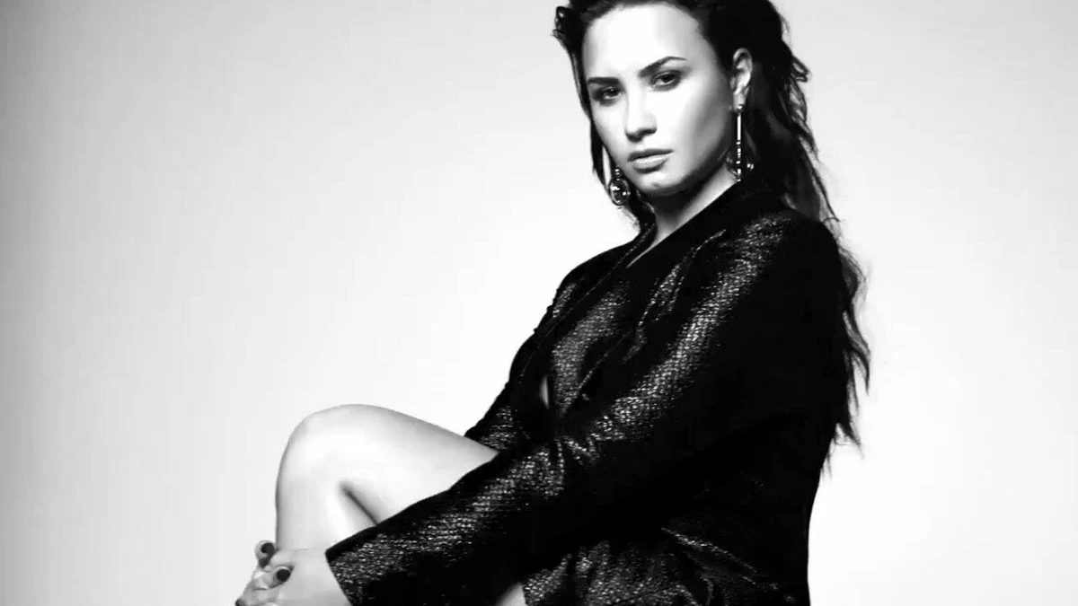 Demi Lovato Black And White Photoshoot