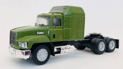 MACK Truck 613 Long chass Sleeper cab Dual Axle GREEN 1/87 HO Scale ...