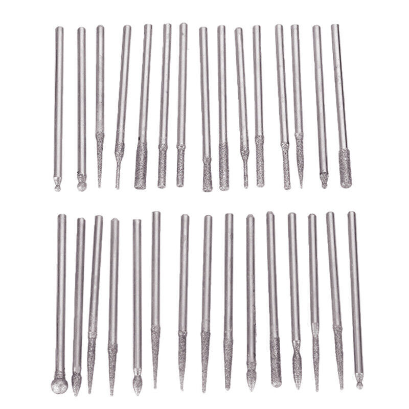 90PCS Diamond Burr Engraving Rotary Tool Drill Bit Kit Burrs DREMEL AU ...