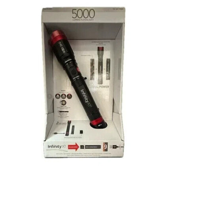 Infinity X1 5000 Lumens Flashlight - Dual Batteries - Rechargeable or ...