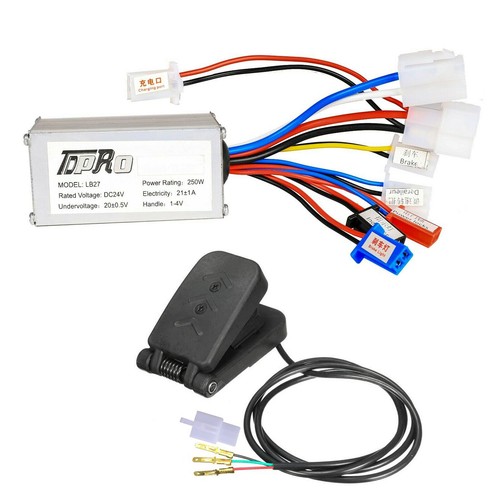 24V 250W Brush Controller Pedal For Electric Scooter Razor Go Kart ...