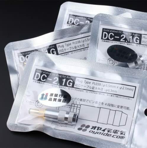 Oyaide DC-2.5G/2.1G 24K Gold Plated DC Power Connector plug, high ...