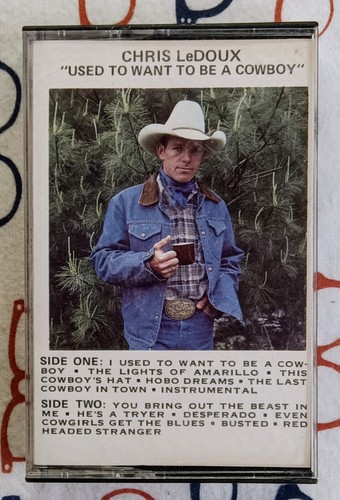 Chris Ledoux Used To Want To Be A Cowboy 1982 Cassette Album Original ...