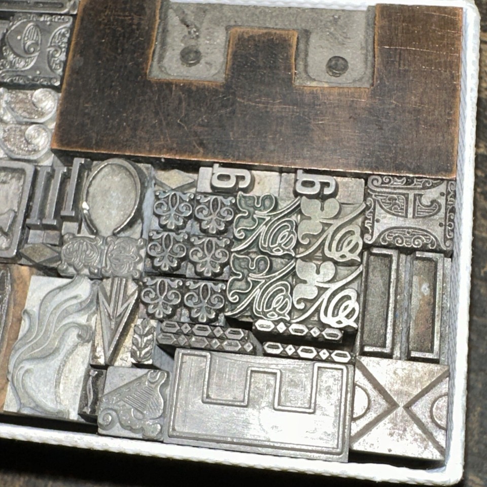 Print Blocks “ Ornamental Borders Dingbats ” Variety of Designs! #-2 ...