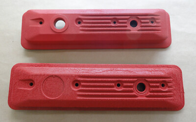 92 LT1 Corvette Aluminum Rocker Arm Valve Covers RED 05836 | eBay